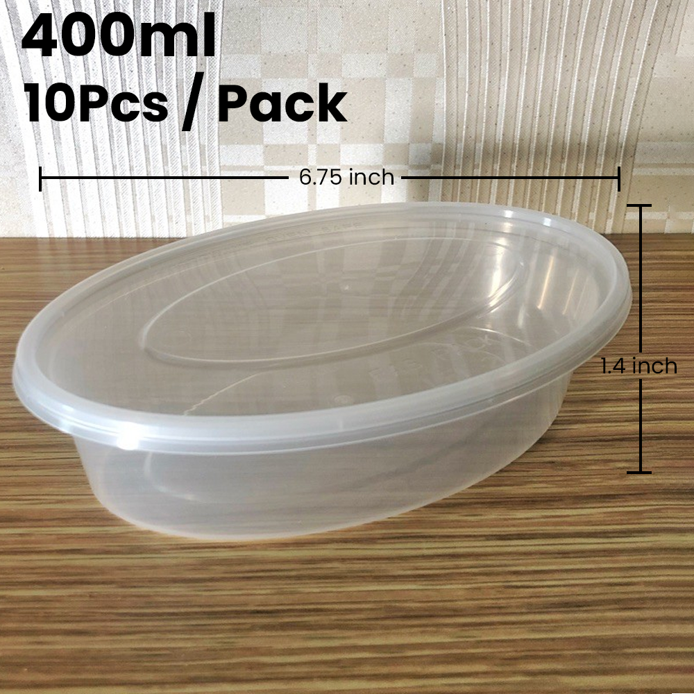400ml Microwaveable Food Grade Leche Flan Oval Container - 10 Pcs ...