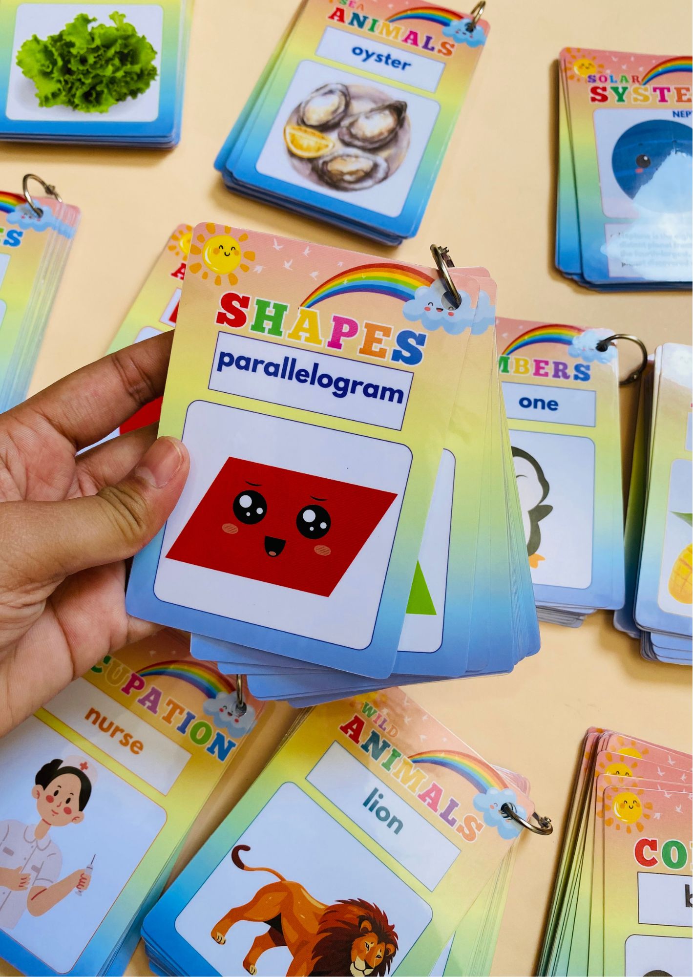 Flash Cards Shapes, 20 pcs Laminated Flash Cards for kids- SHAPES ...