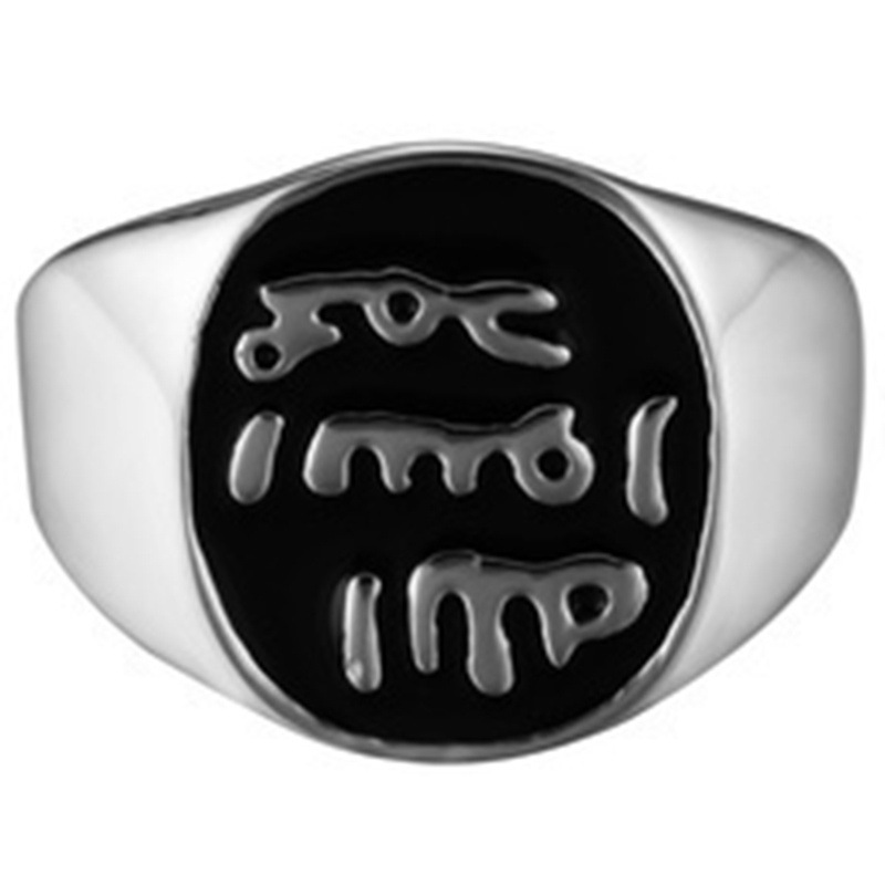 Cross Border Popular Religious Ring Independently Packaged Round Truth ...