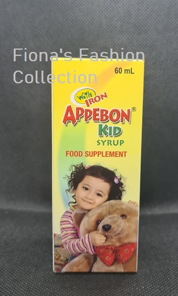 APPEBON KID SYRUP (WITH IRON) 60mL, Food Supplement (B1, B6, B12, Iron ...