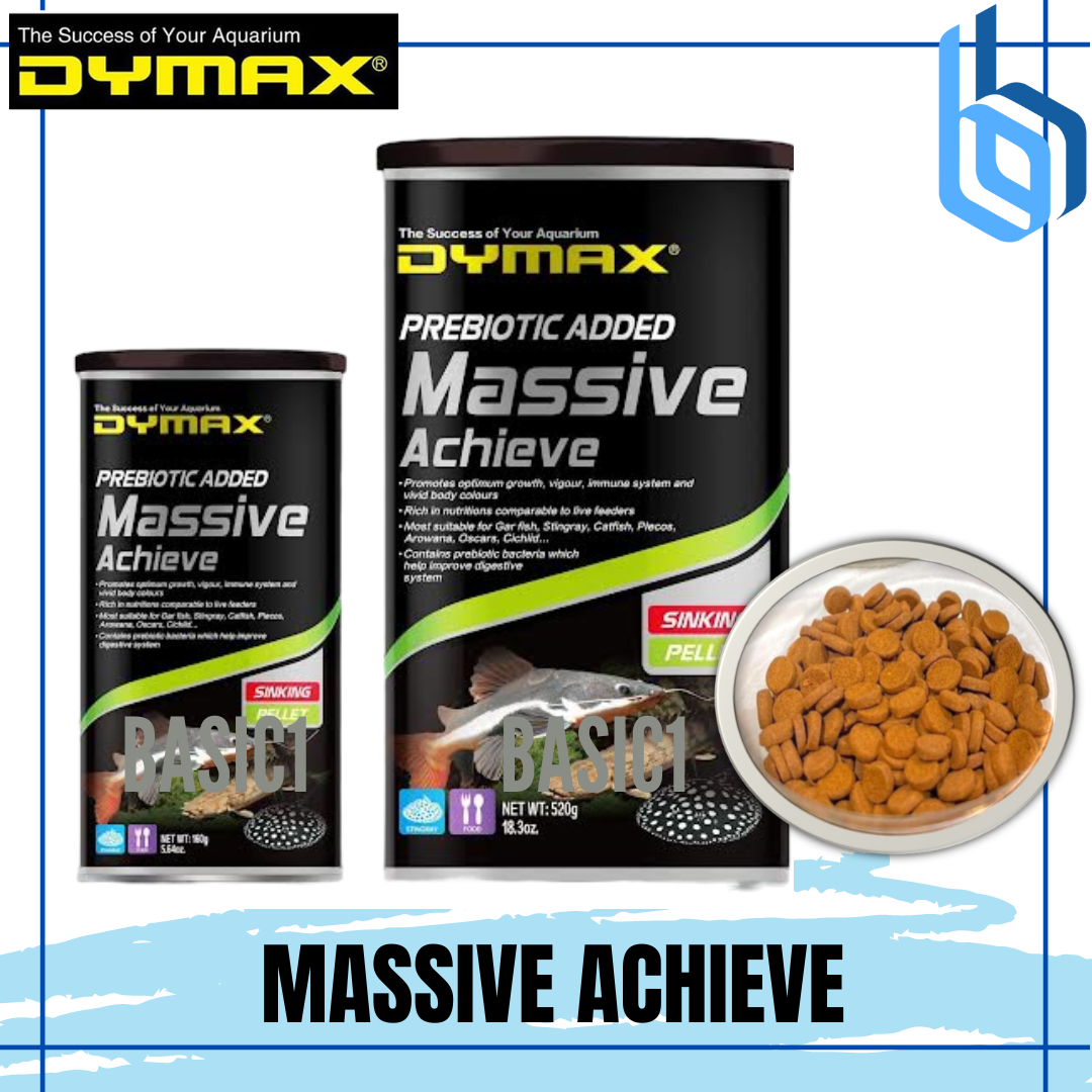 Dymax Massive Achieve Sinking Wafers Aquarium Fish Food 160g or 520g ...