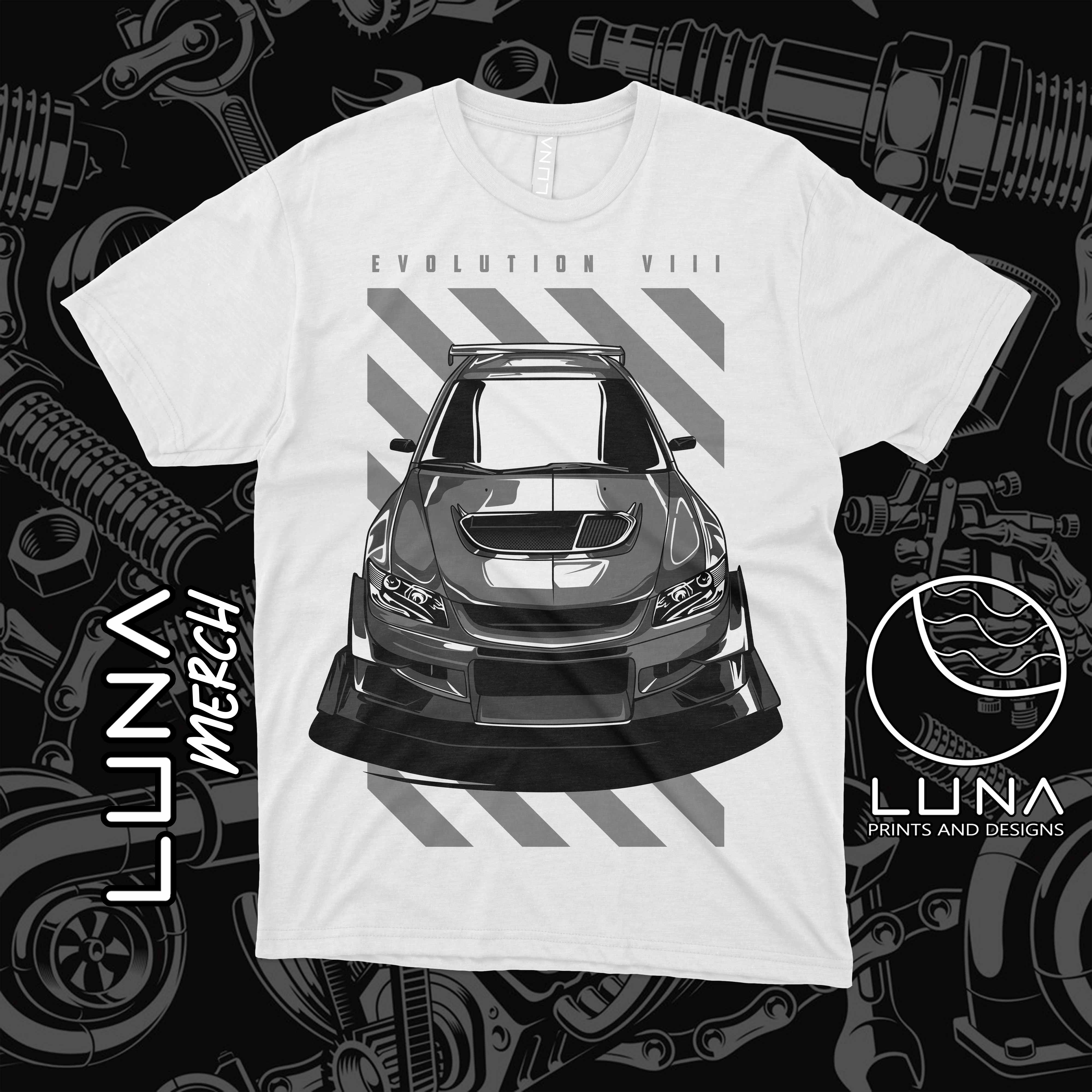 Mitsubishi Lancer Evolution | Lancer Evo, 4B11T Engine Car Shirt ...