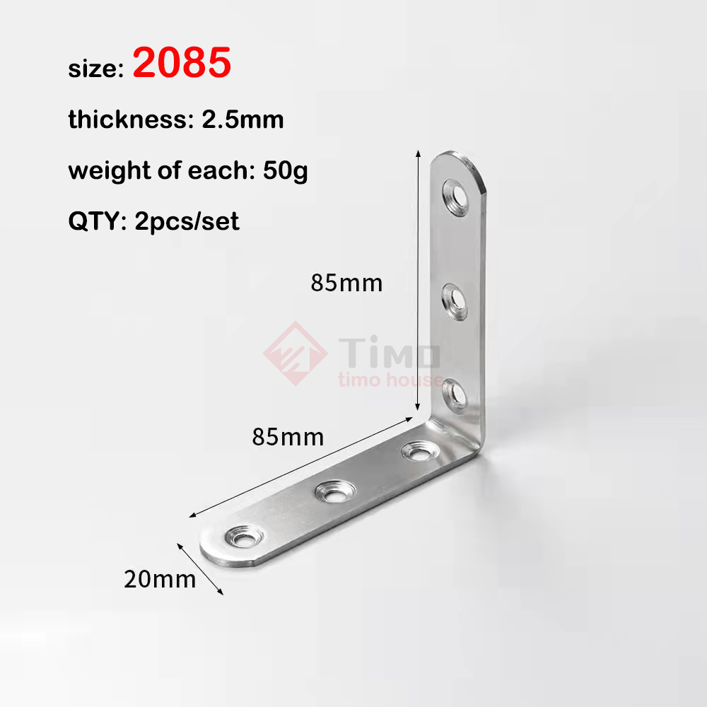 (10pcs/2pcs) Stainless Steel Angle Bracket 90 Degrees Steel Corner ...