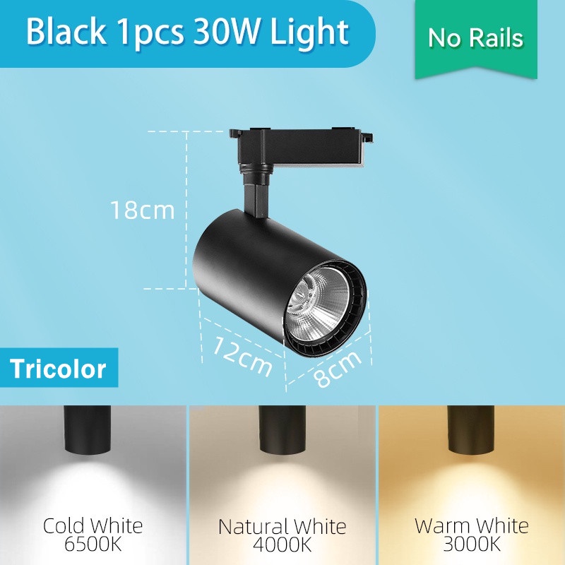 Tricolor Cob Spotlights Led Spot Light Track Lights Spotlight Ceiling ...