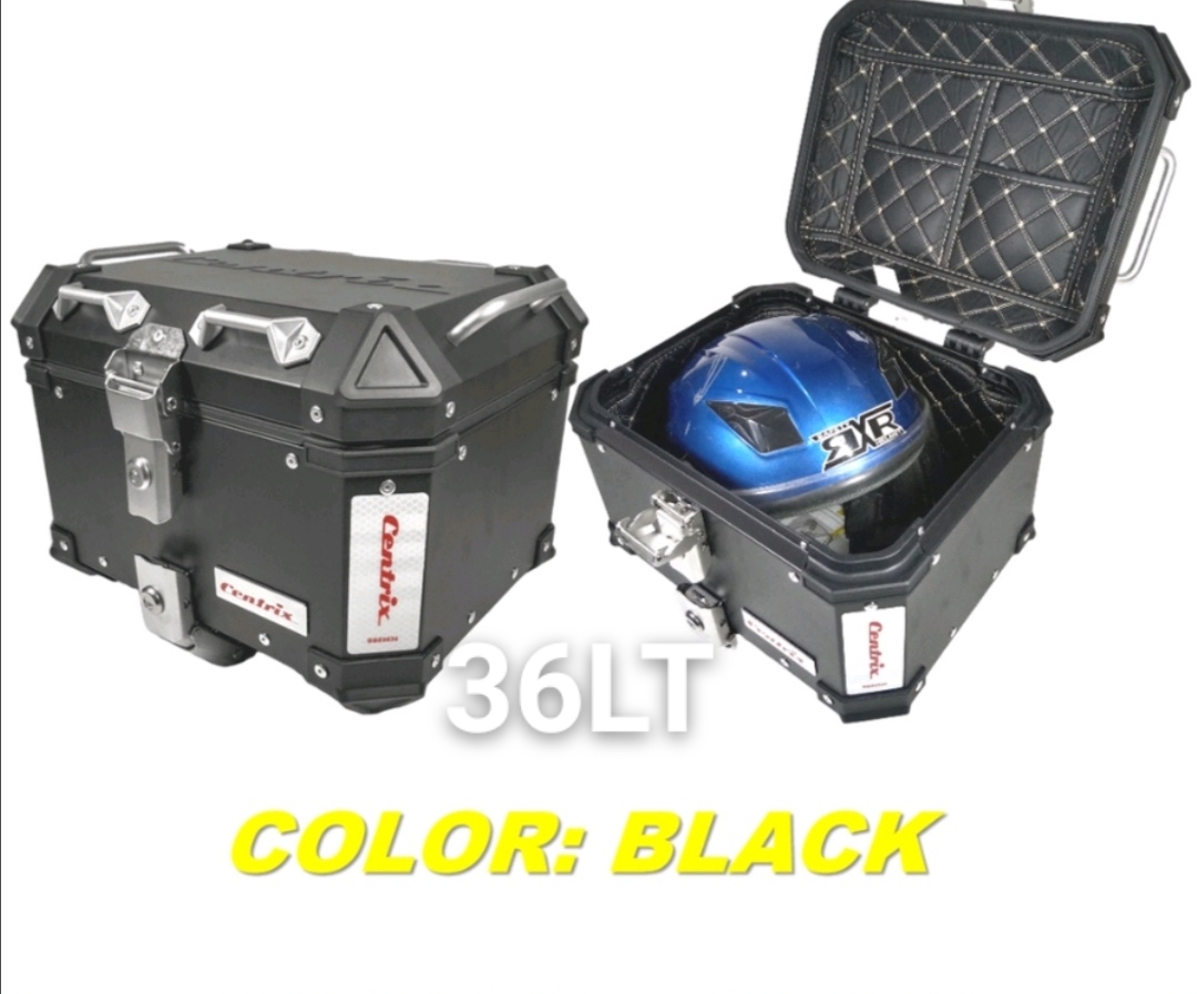 MOTORCYCLE ALUMINUM BOX ALLOY TOP BOX 45LT/35LT UNIVERSAL | Lazada PH