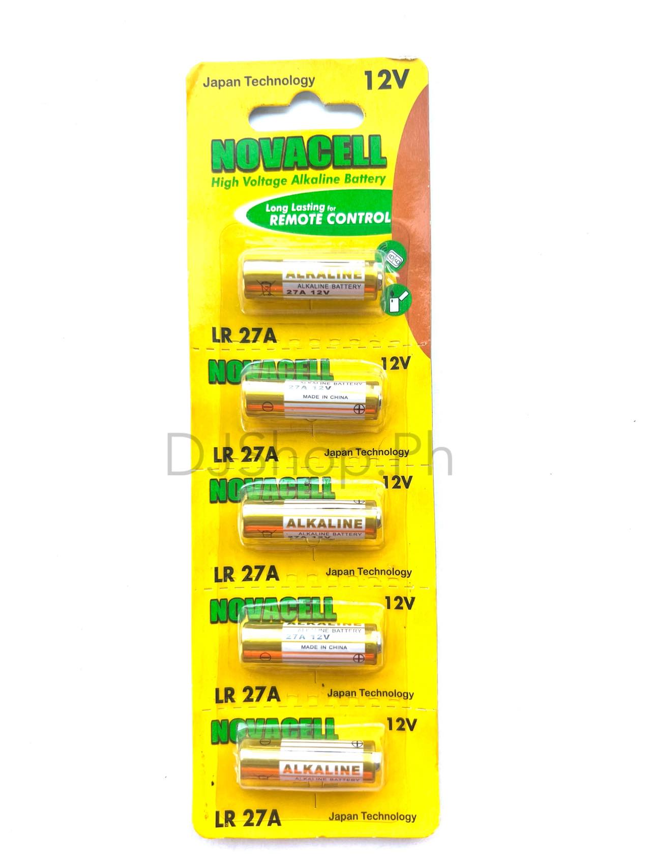 27A 12V alkaline Novacell remote control battery(5PIECES 1PACK) | Lazada PH