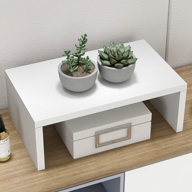 LCD TV set raising rack Double-screen computer monitor raising desk ...