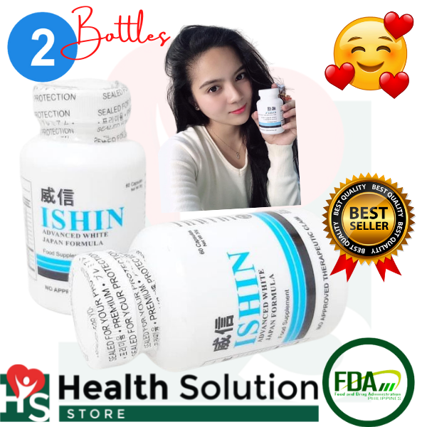 💚 HS Store l 2 Bottles (120 Capsules) ISHIN Advanced 10x Whitening ...