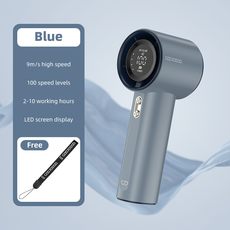 GOOJODOQ Mini Fan Rechargeable Handheld Fan Portable Strong Wind 100 ...