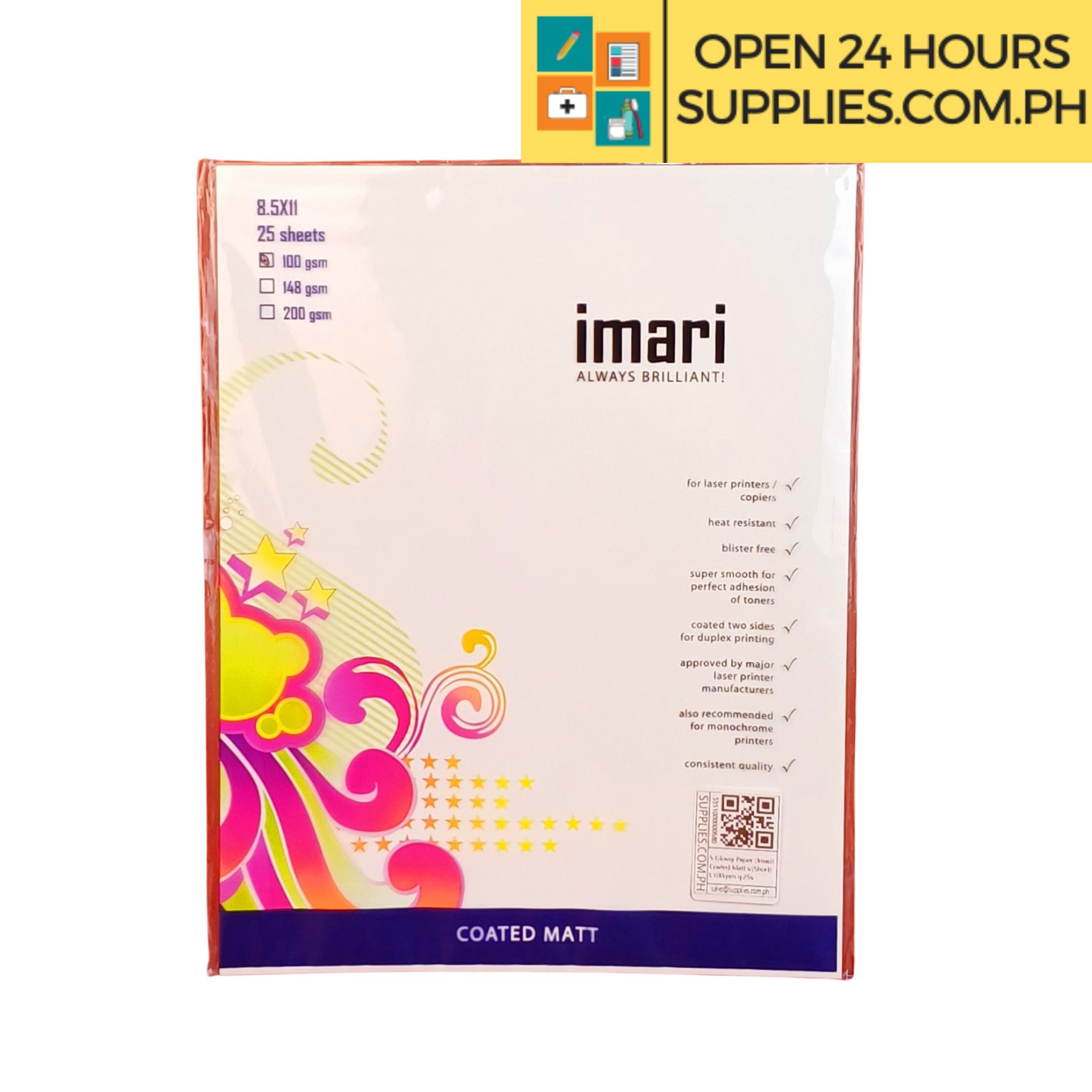 Imari Glossy Paper Coated Glossy or Coated Matt (Short) 148gsm 25s ...