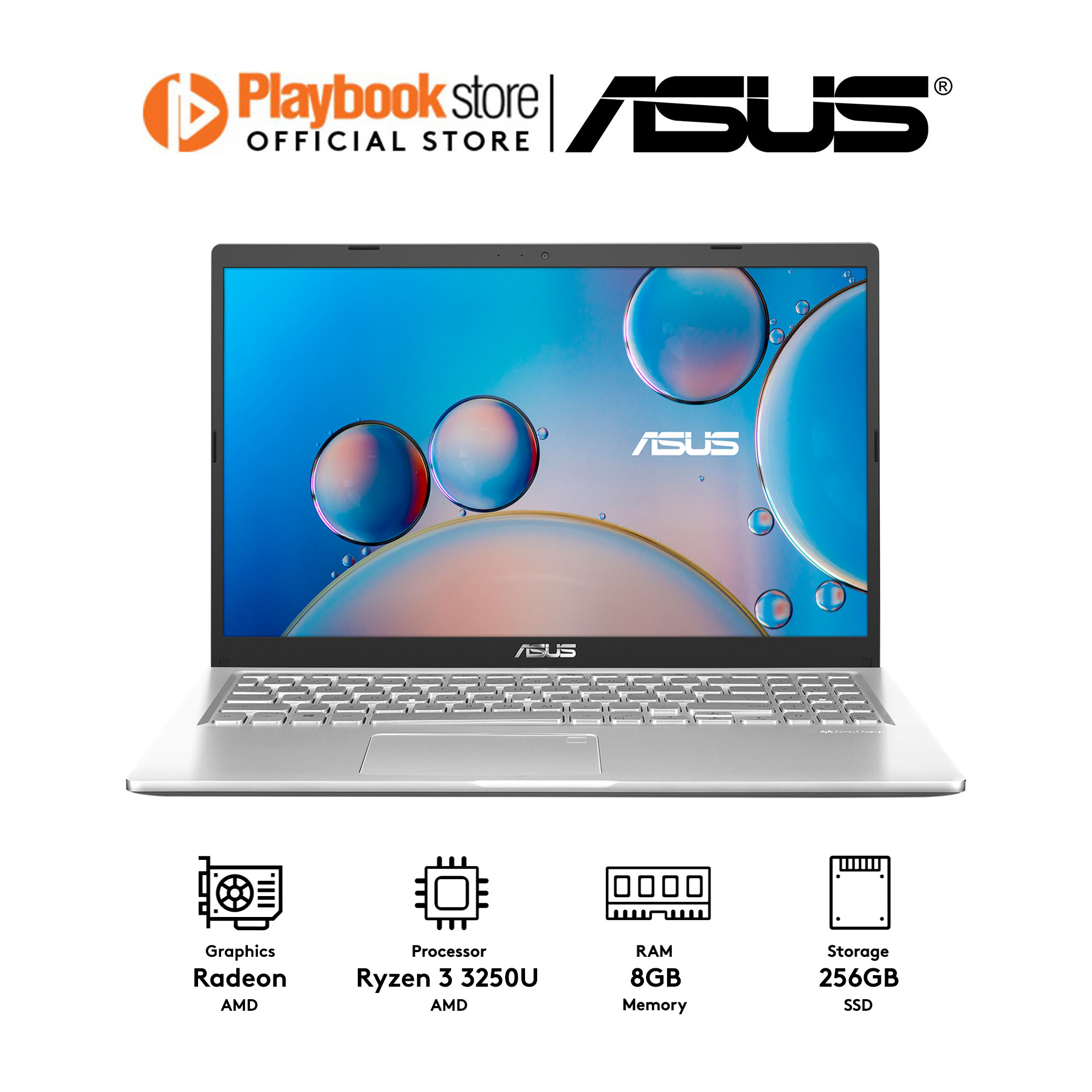 Asus Notebook M415DA-BV1004W 14" AMD Ryzen 3 3250U 8GB 256GB SSD Win 11 ...