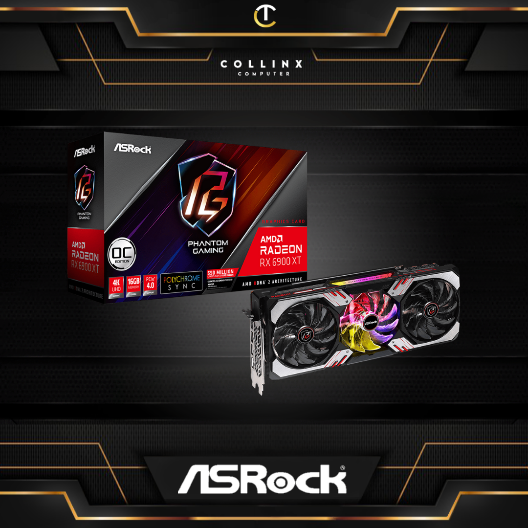 RX 6900XT ASRock Phantom Gaming D Graphics Card OC Version | 16GB ...