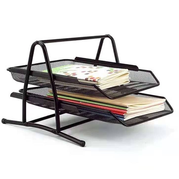 Metal File Tray File Holder Organizer Office Supplies Multi-functional ...