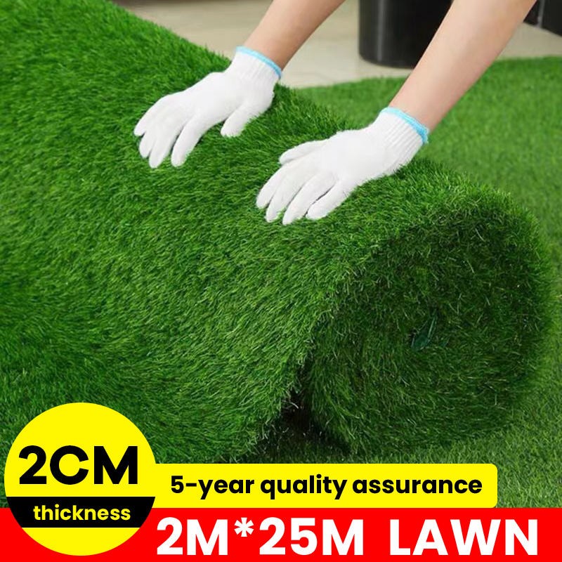 （20MM/25MM/30MM）Green Artificial Grass Carpet Grass Carpet 2M x 25M ,Simulation Grass Luxury ...