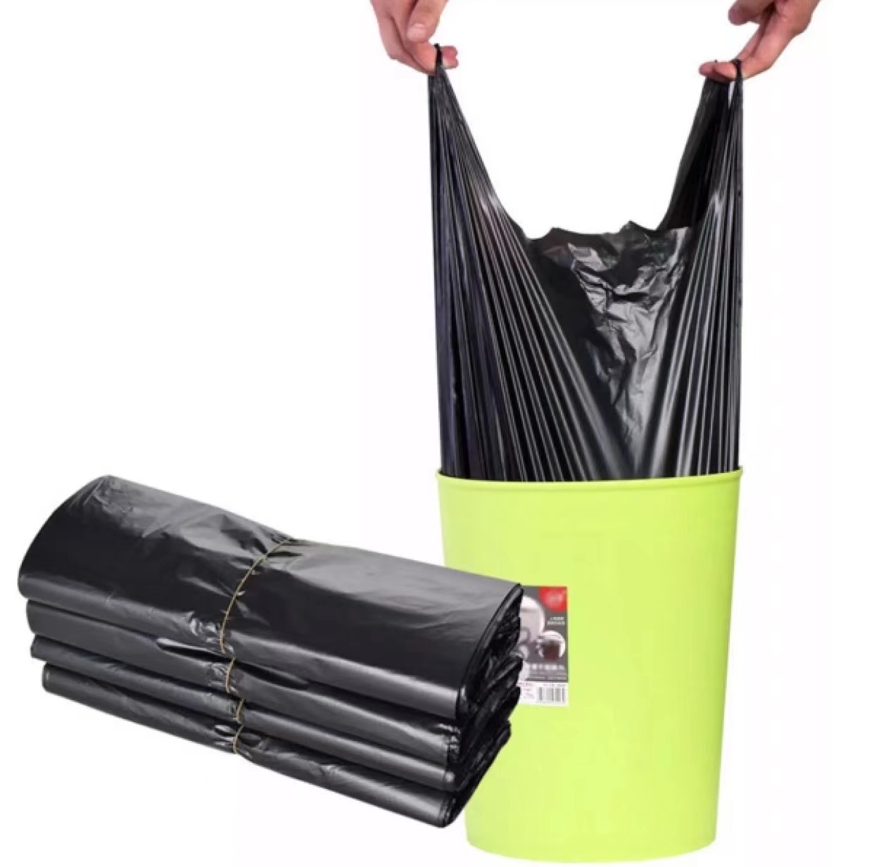 Disposable Garbage Bag Black Thick-Black (50 pcs) | Lazada PH
