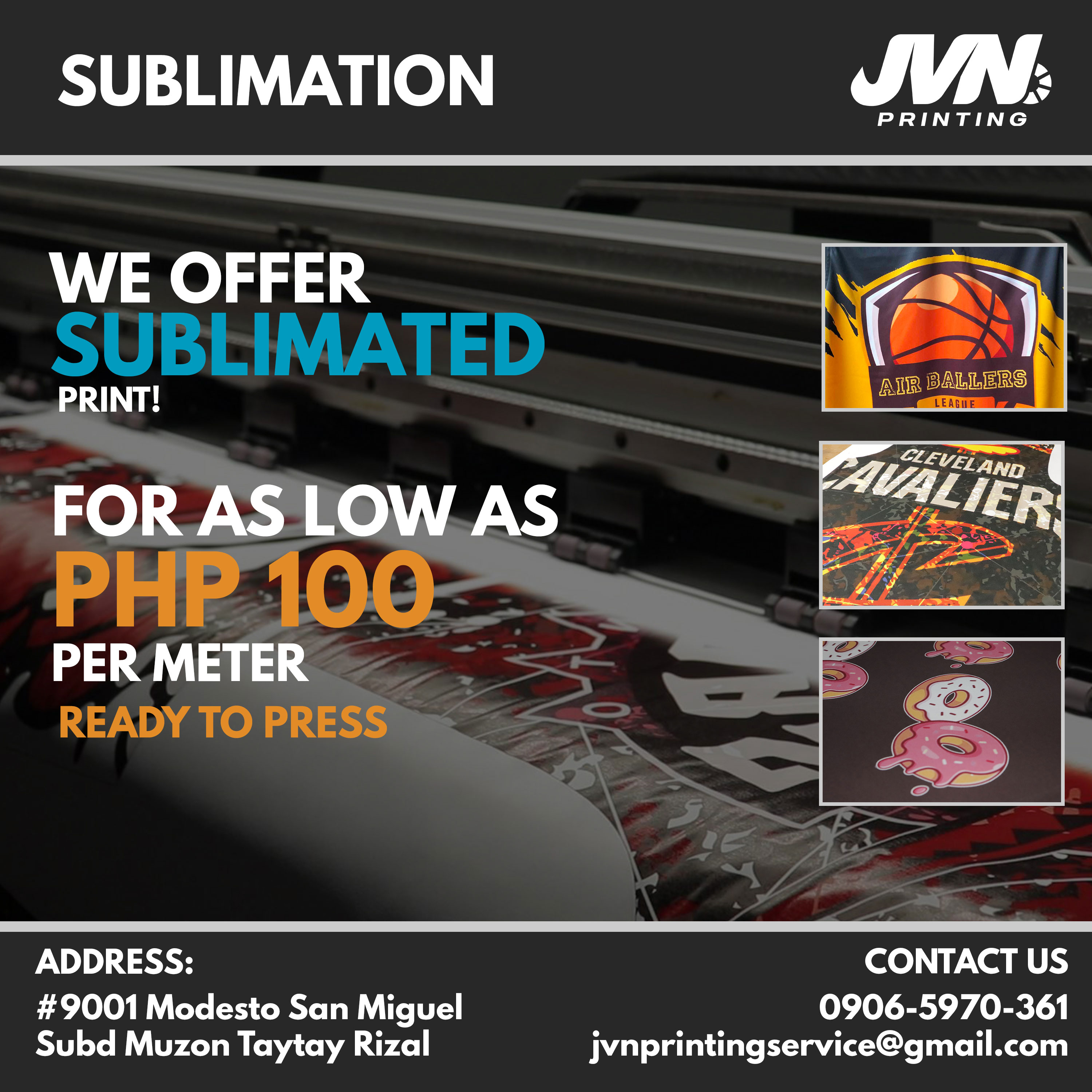 Sublimation Printing Large Format - Per Meter 35*39 | Lazada PH
