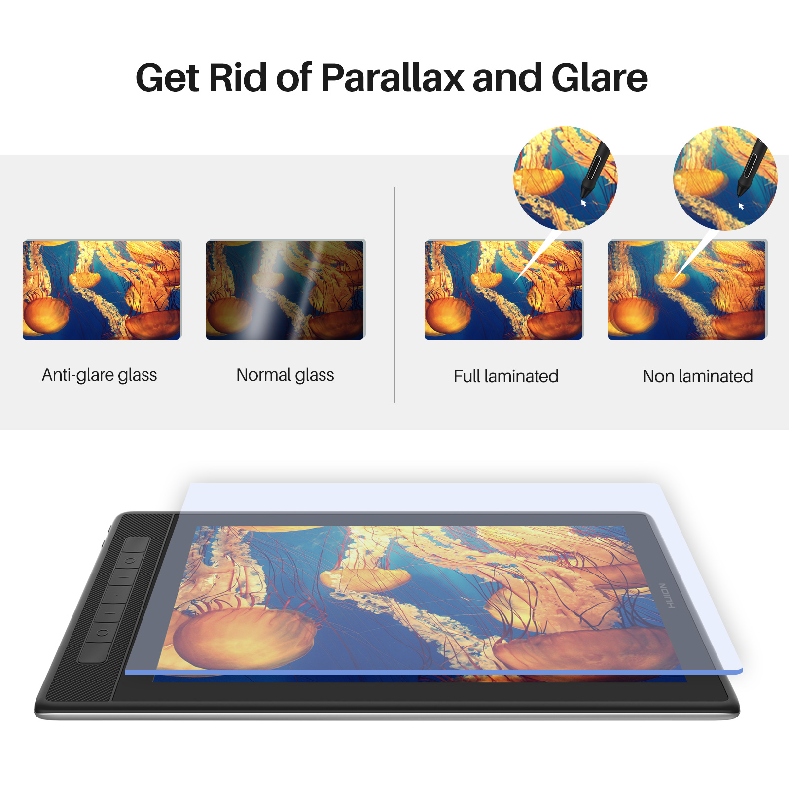 HUION Kamvas Pro 13 2.5K QHD Graphics Drawing Tablet with Screen QLED ...