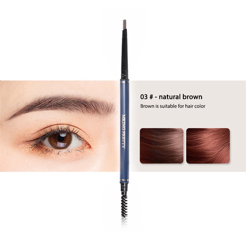 Small Triangle Eyebrow Pencil Anti Sweat And Non Dizzy Dyeing Double ...
