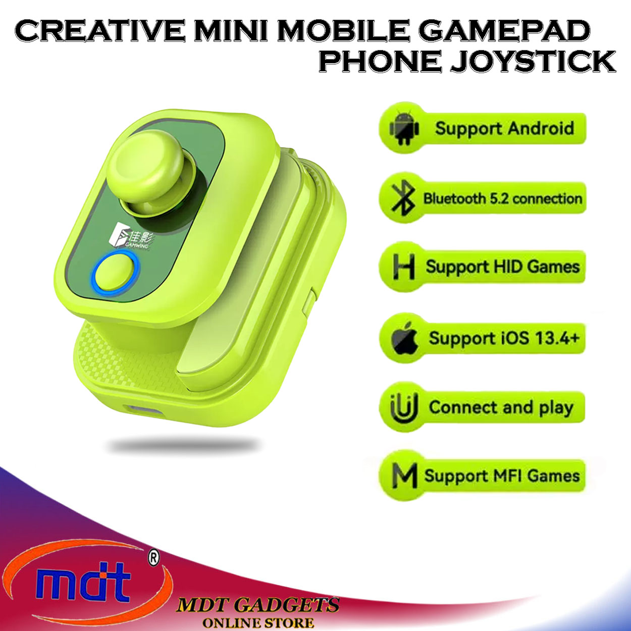 Creative Mini Mobile Gamepad Phone Joystick Smartphone Games Handle ...