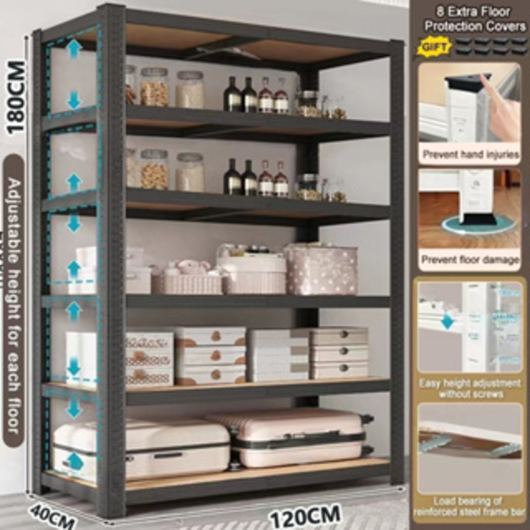 Steel Rack Metal Shelf Book Shelves Kitchen Storage Rack- small Metal ...