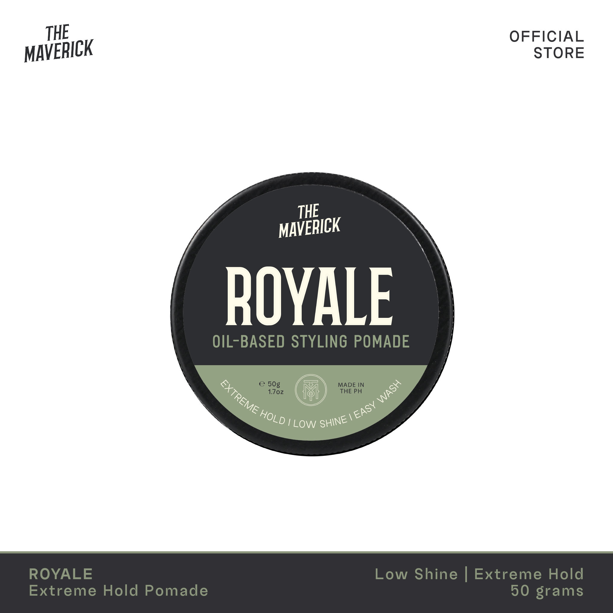 Royale Oil-based Styling Pomade by The Maverick | Lazada PH