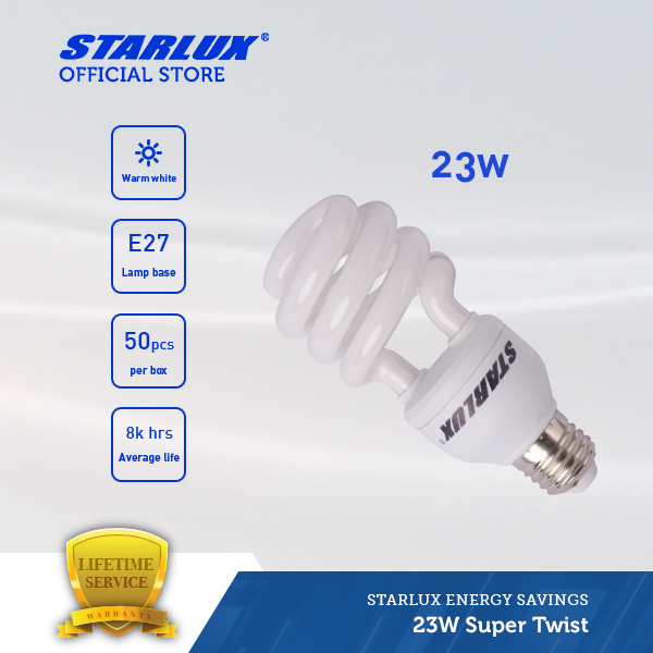 STARLUX 23W Super Twist Energy Savings Light Bulb (Warm White) | Lazada PH