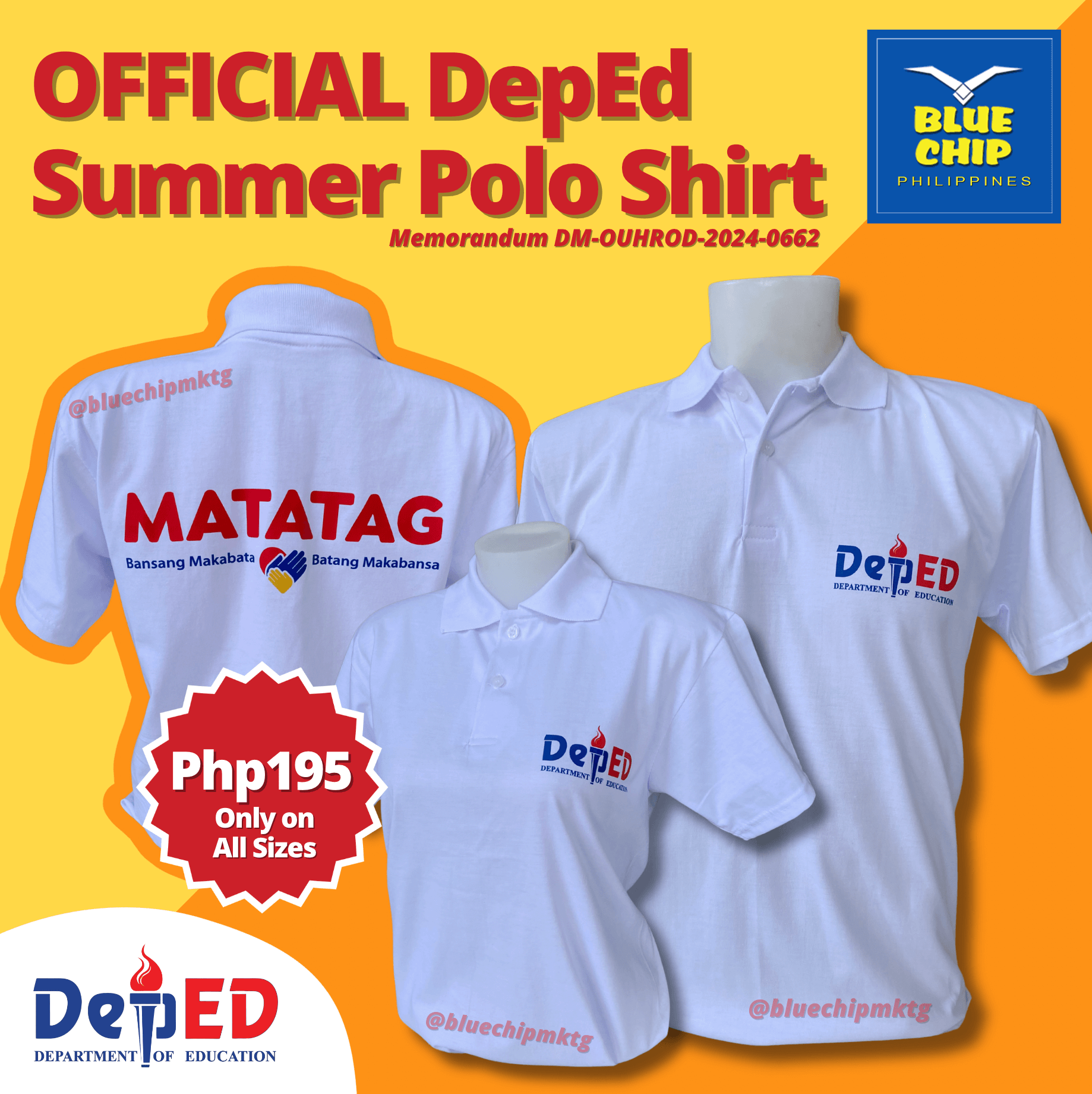 DepEd Official Summer Polo Shirts (as per Memorandum DM-OUHROD-2024 ...