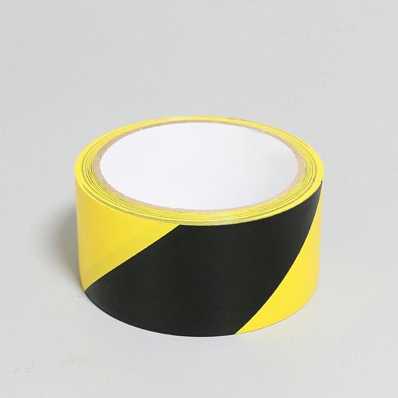 PVC floor tape/ black yellow warning tape 4.8cm | Lazada PH
