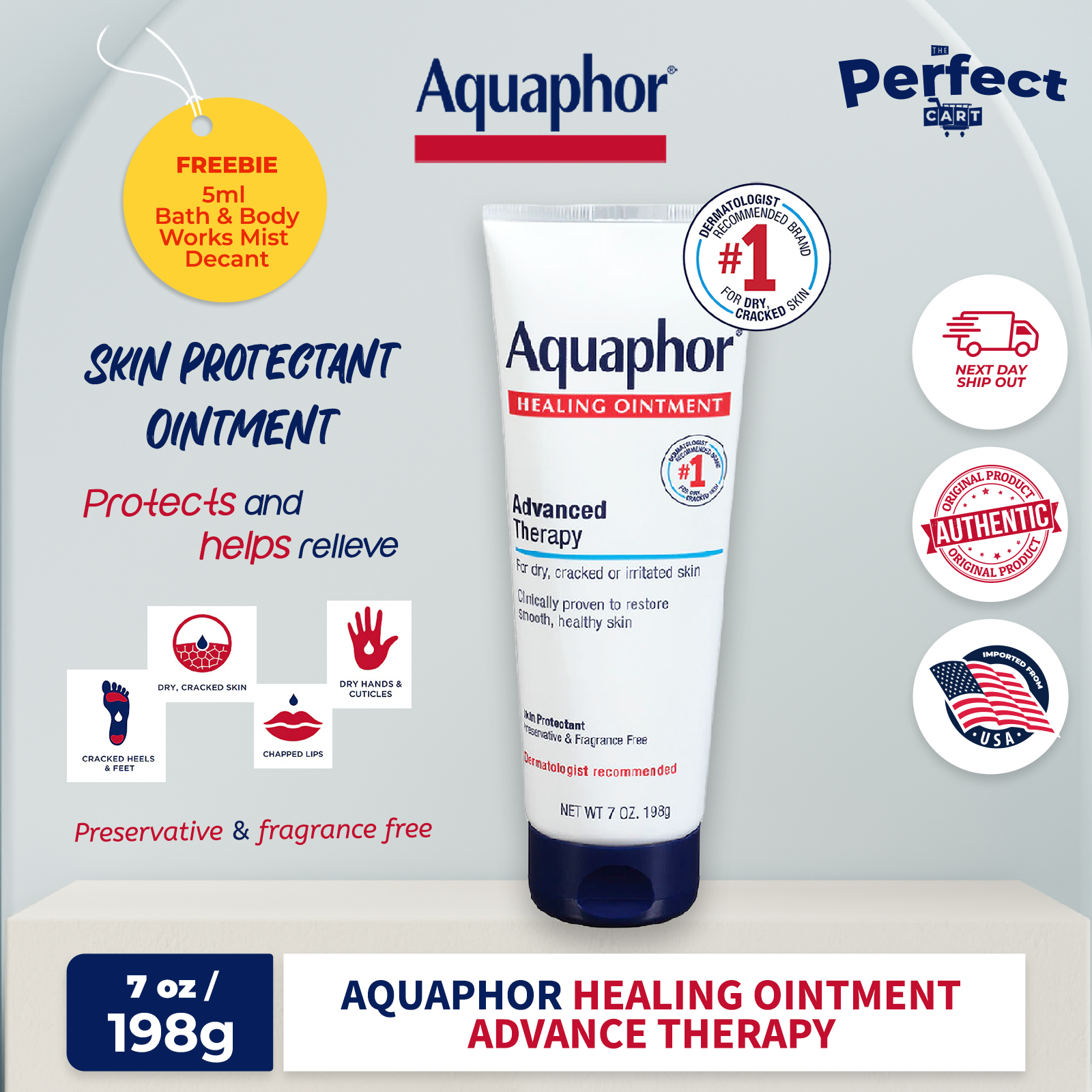 Aquaphor Healing Ointment Advanced Therapy 1.75 / 7 oz / 14 oz | Lazada PH