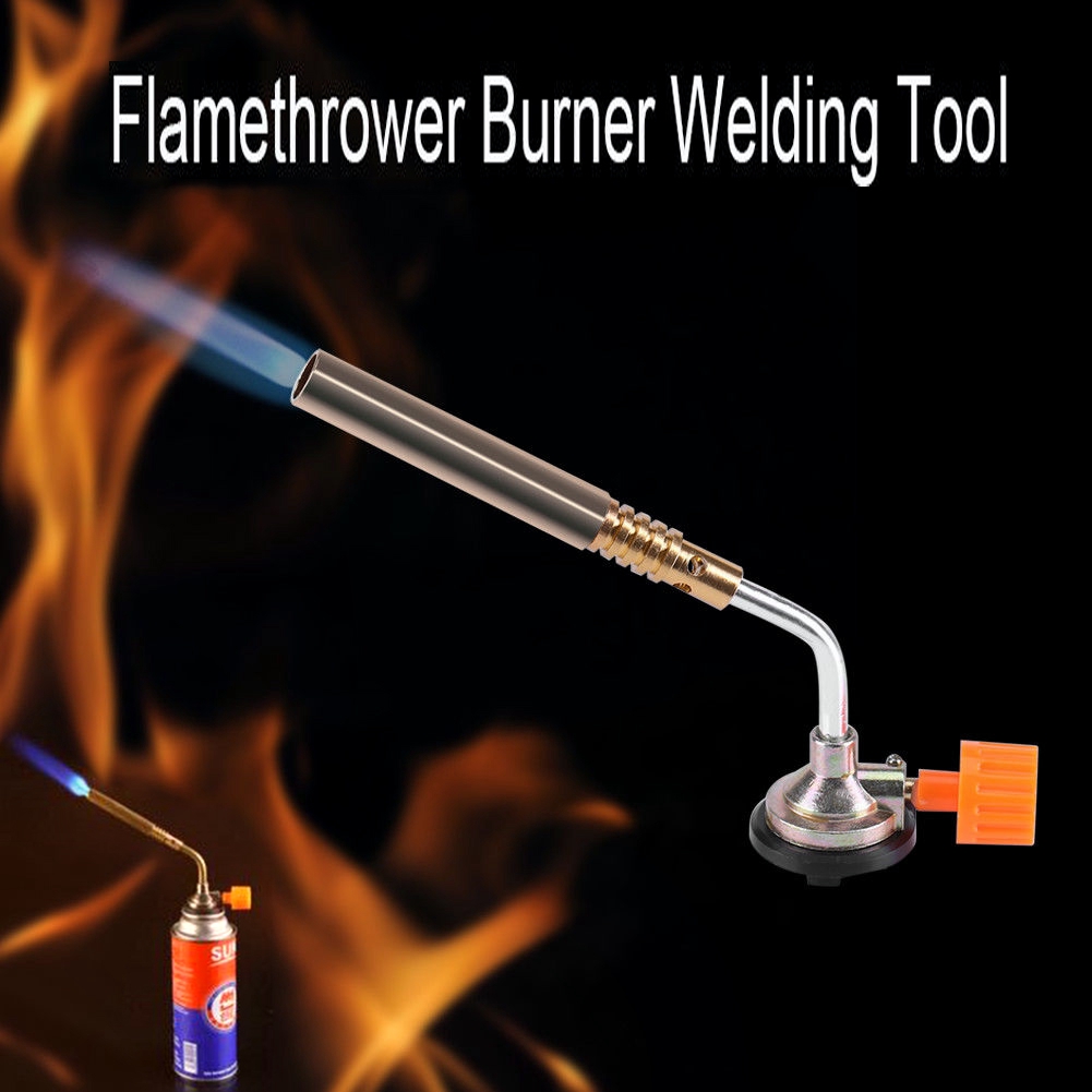 Flamethrower Burner Butane Gas Blow Torch Hand Ignition Camping and ...