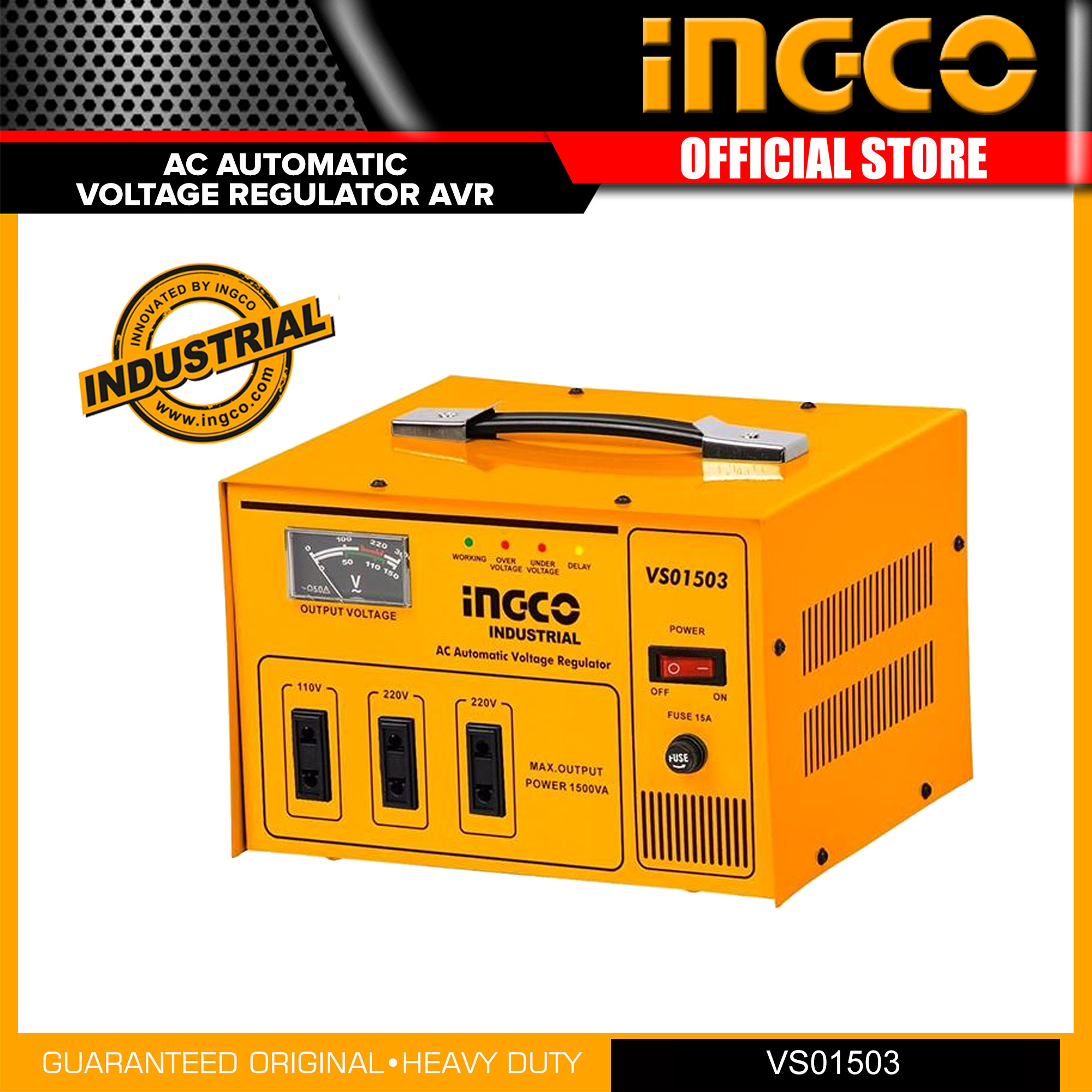 Ingco VS01503 AC Automatic Voltage Regulator Voltage Converter ...