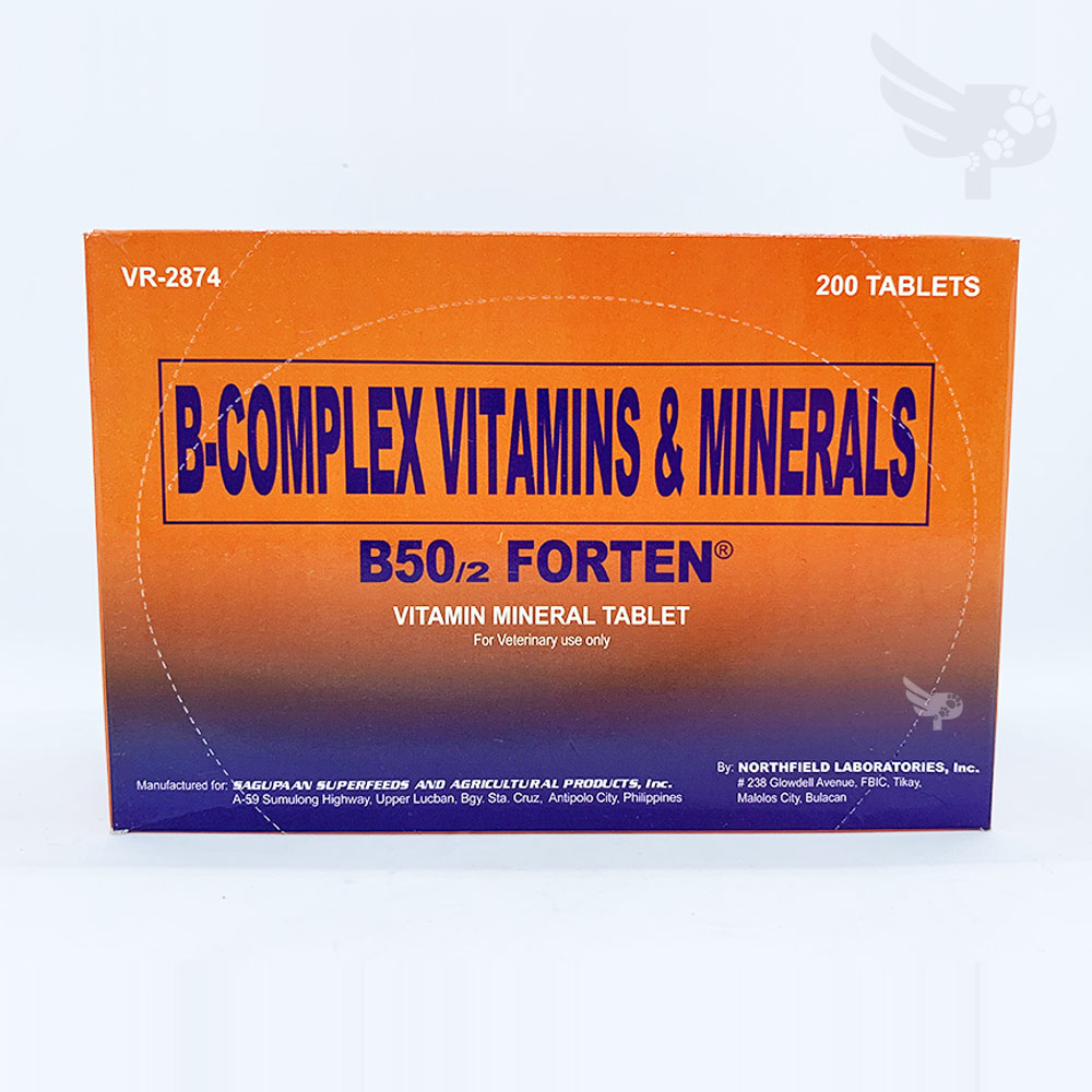 B50 FORTEN (sold per 10 tablets) – B-COMPLEX VITAMINS & MINERALS ...