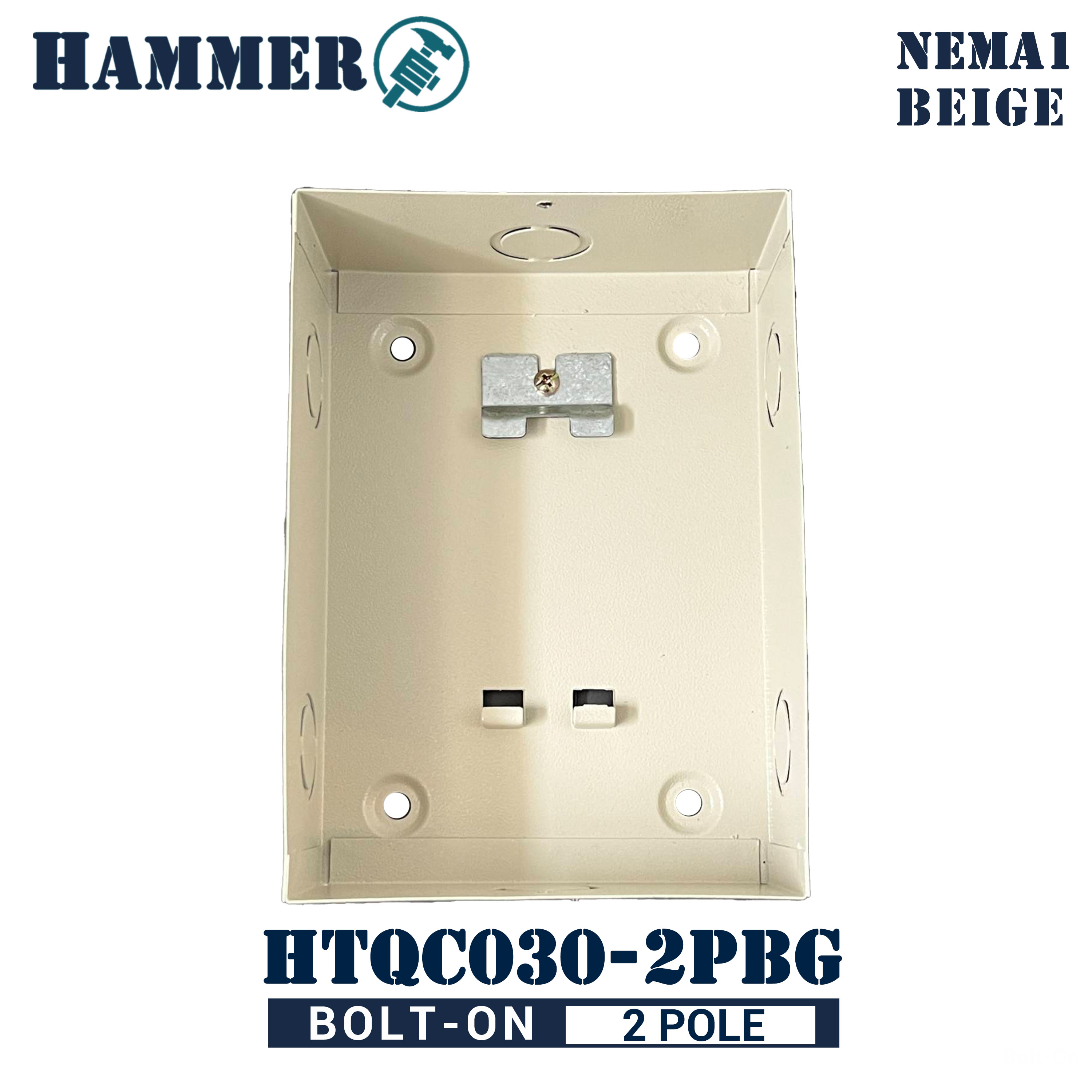 NEMA1 PANEL BOX Electrical Enclosure for Circuit Breaker 2-Pole Bolt-On ...
