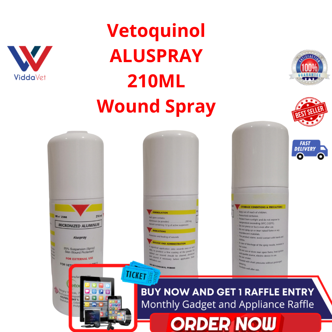 210ml Aluspray - Wound spray for animals pets / Livestock farm poultry ...