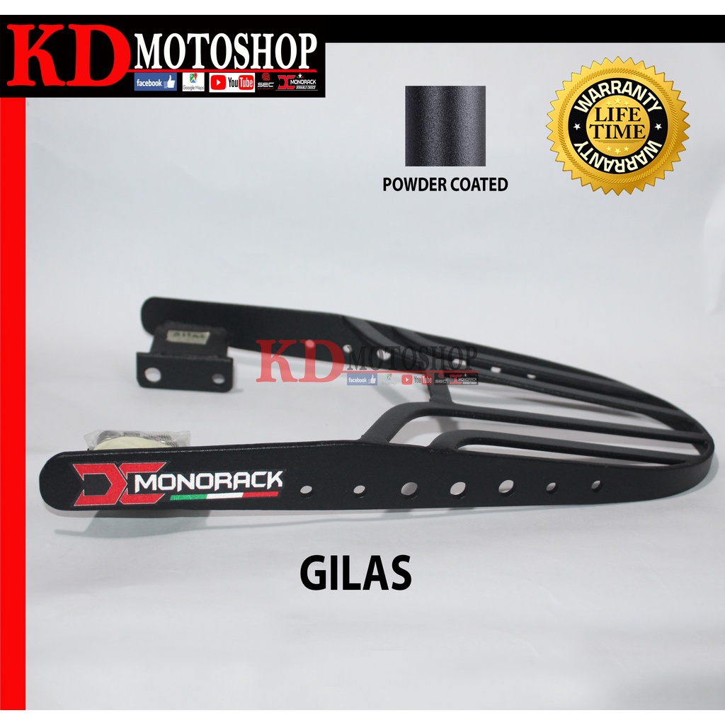 【READY STOCK】 ⚘Honda Wave Gilas DC Monorack Bracket☟ | Lazada PH