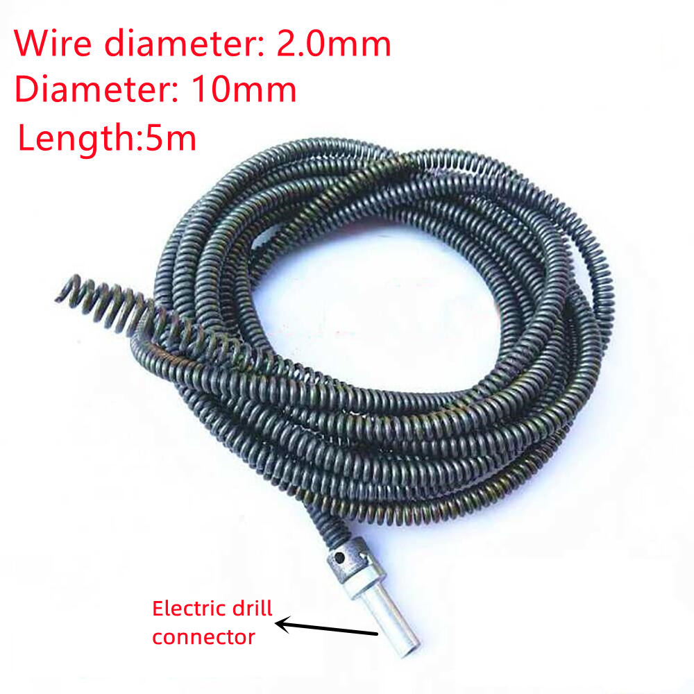 Sewer Pipe Dredger Cleaning Drain unclogging electric drill spring ...