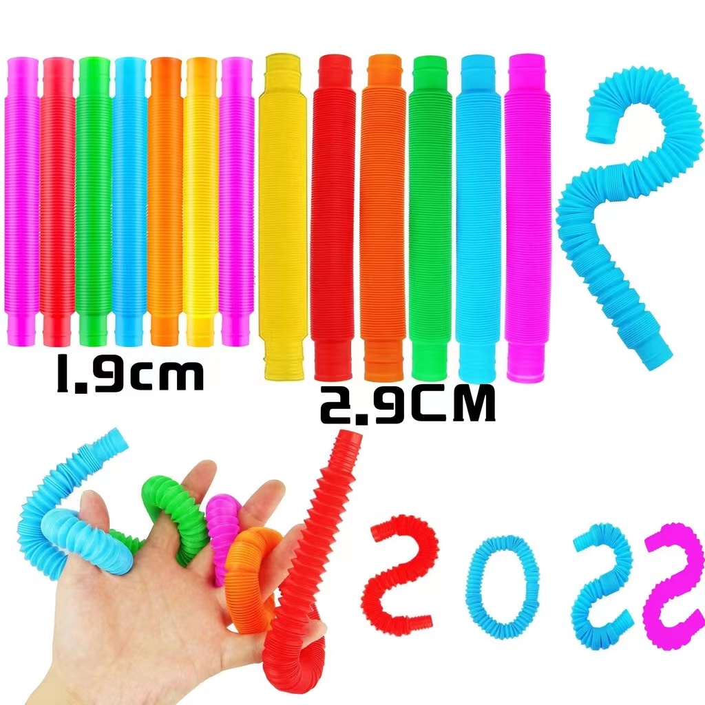 Children's Decompression Pop Tube Sensory Splicing Toys Stretchable ...