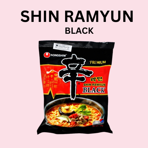 SHIN RAMYUN BLACK Korean products Ramen Premium Noodle soup Spicy pouch ...