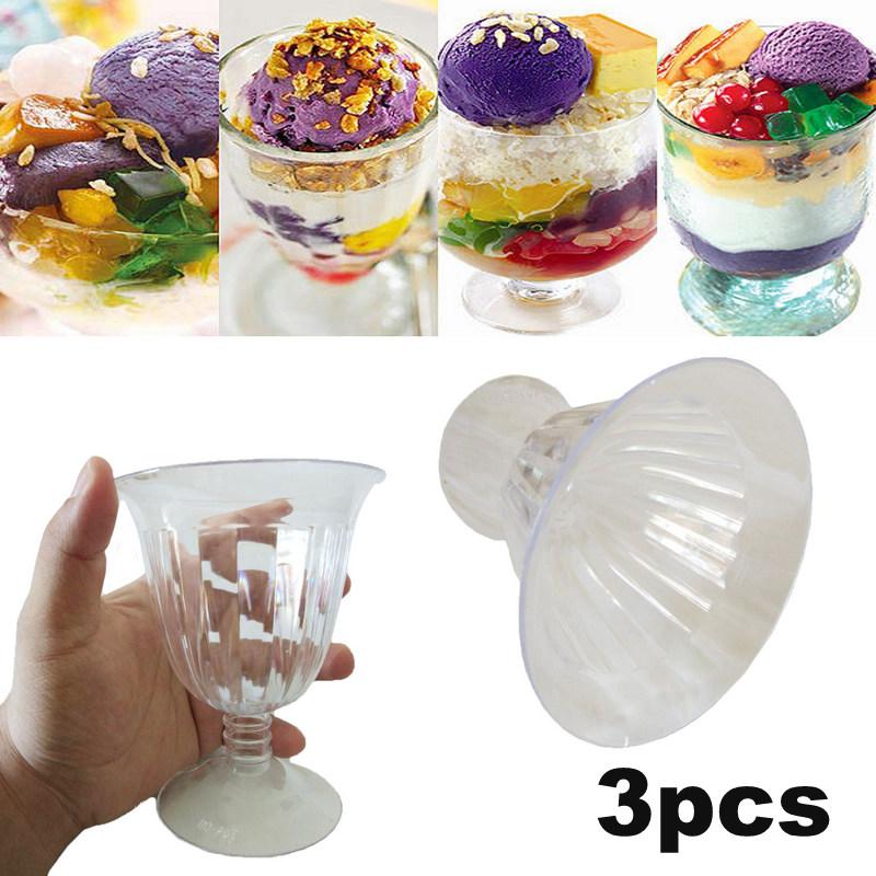3 Pcs. Colored Platic Glass Halo-Halo Cobbler Halo-Halo Cup Plastic ...