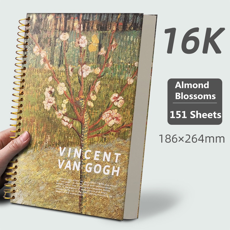 COD Thick Spiral B5 Notebook with Hardcover Line 302Pages Big ...