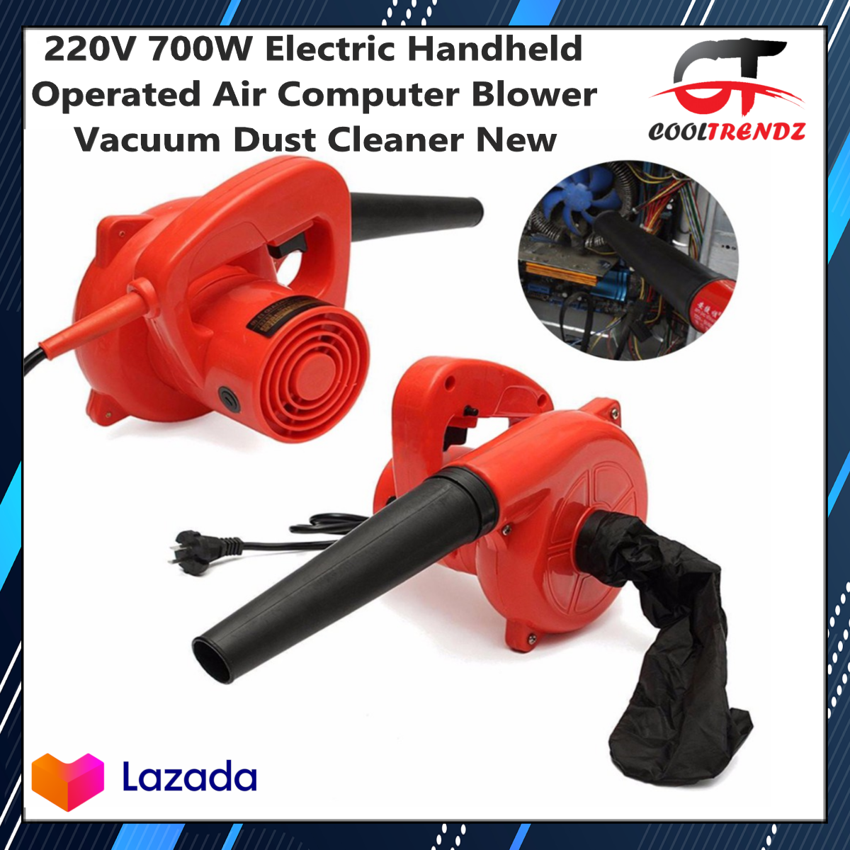 BEST 220V 700W Electric Handheld Operated Air Computer Blower Vacuum ...