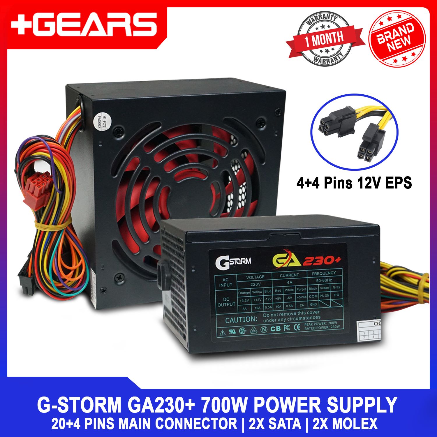 Power Supply G-Storm / Intelligent 700w Generic PSU not true rated We ...