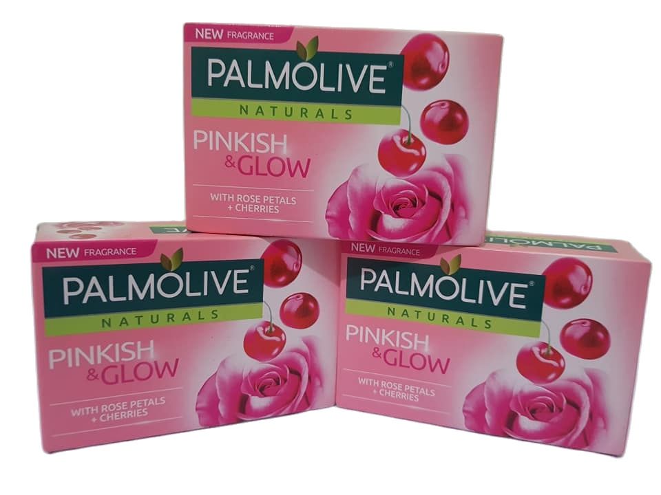 PALMOLIVE Naturals Body Soap - Pinkish and Glow with Rose Petals and ...