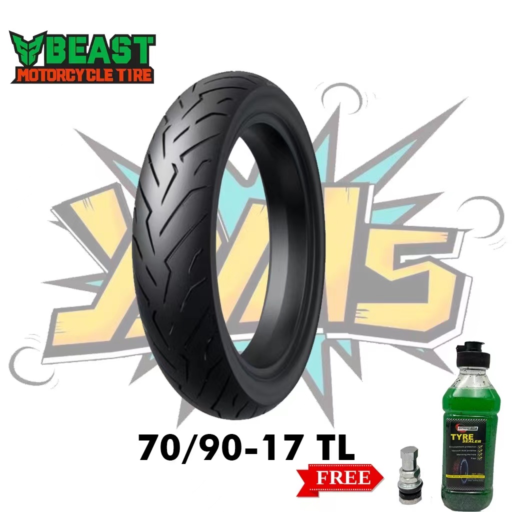 BEAST FLASH (P6240)TUBELESS TIRE 17" (INCHES) ORIGINAL MOTORCYCLE FREE ...
