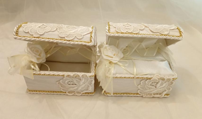 Wedding Pillow Set for Rings and Arrhae Chest Type (Ecru) | Lazada PH