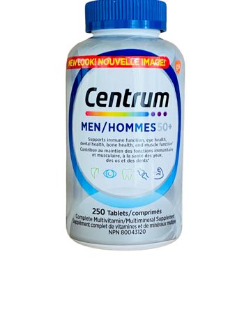 Centrum Men 50+, 250 Tablets, Comes in New and Old Packaging | Lazada PH