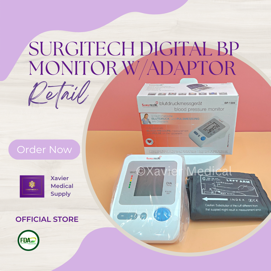 SURGITECH Digital Bp Monitor W/Adaptor Retail (Sold per Unit) | Lazada PH