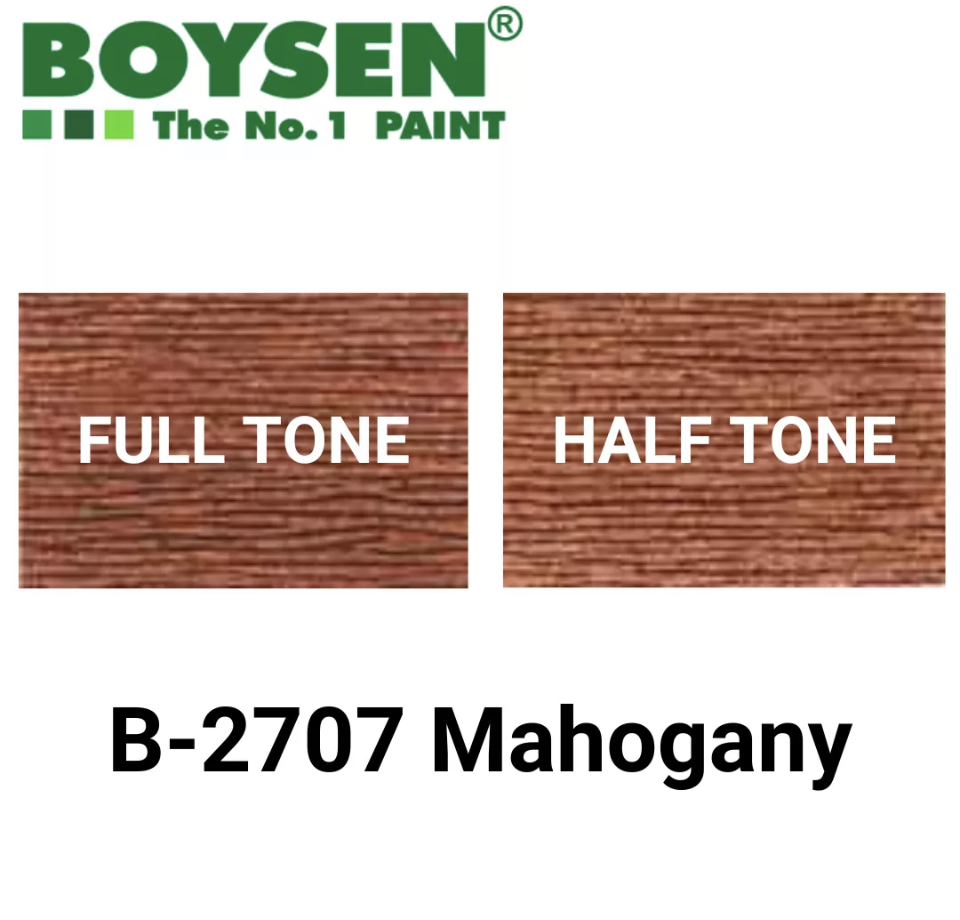 S.W BOYSEN 1Liter OIL WOOD STAIN MAPLE B-2705/OIL WOOD STAIN MAHOGANY B ...