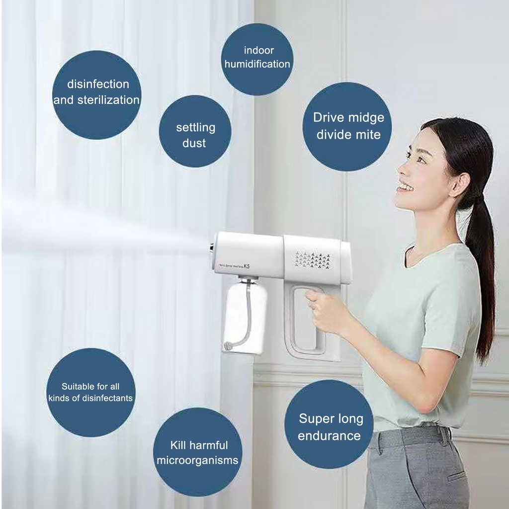 Original Nano Disinfection Spray Gun Fog Machine Wireless Rechargeable ...