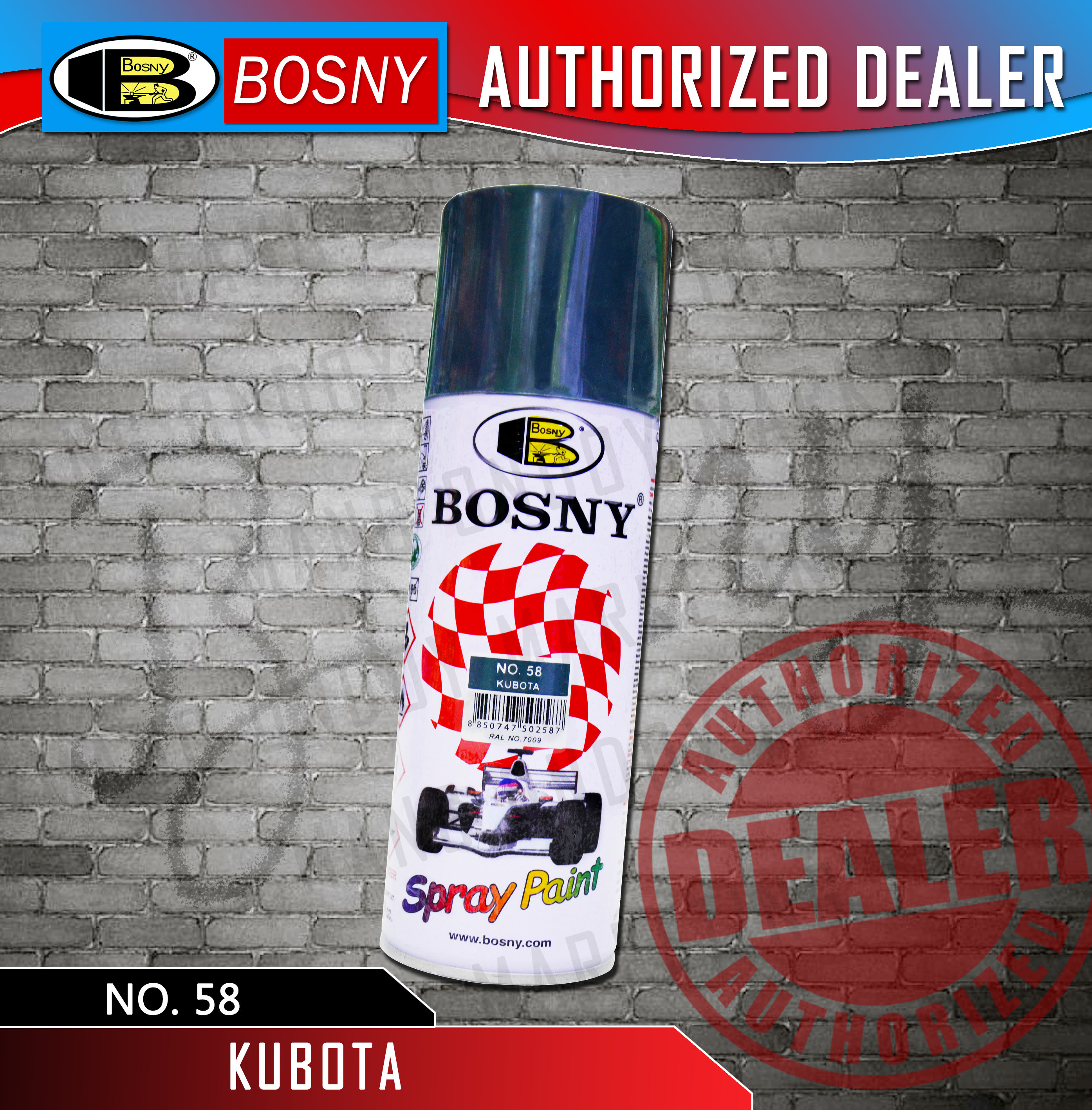 Bosny Spray Paint No. 58 Kubota | Lazada PH